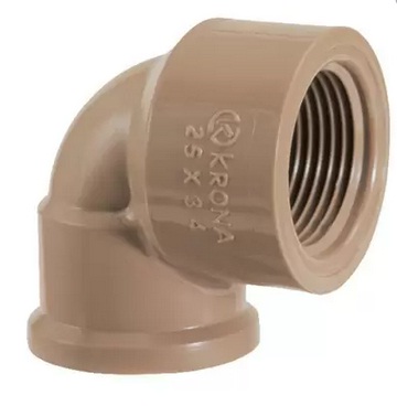 COTOVELO PVC MARROM 25MM (3/4) ( JOELHO 90º ) LISA/ROSCA | Depósito São ...