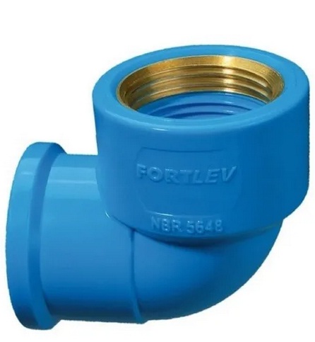 COTOVELO PVC AZUL 25MM X 20MM (3/4 X 1/2) ( JOELHO 90º COM ROSCA ...