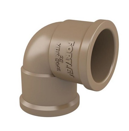 COTOVELO PVC MARROM 25MM (3/4) ( JOELHO 90º ) LISA/LISA | Depósito São ...